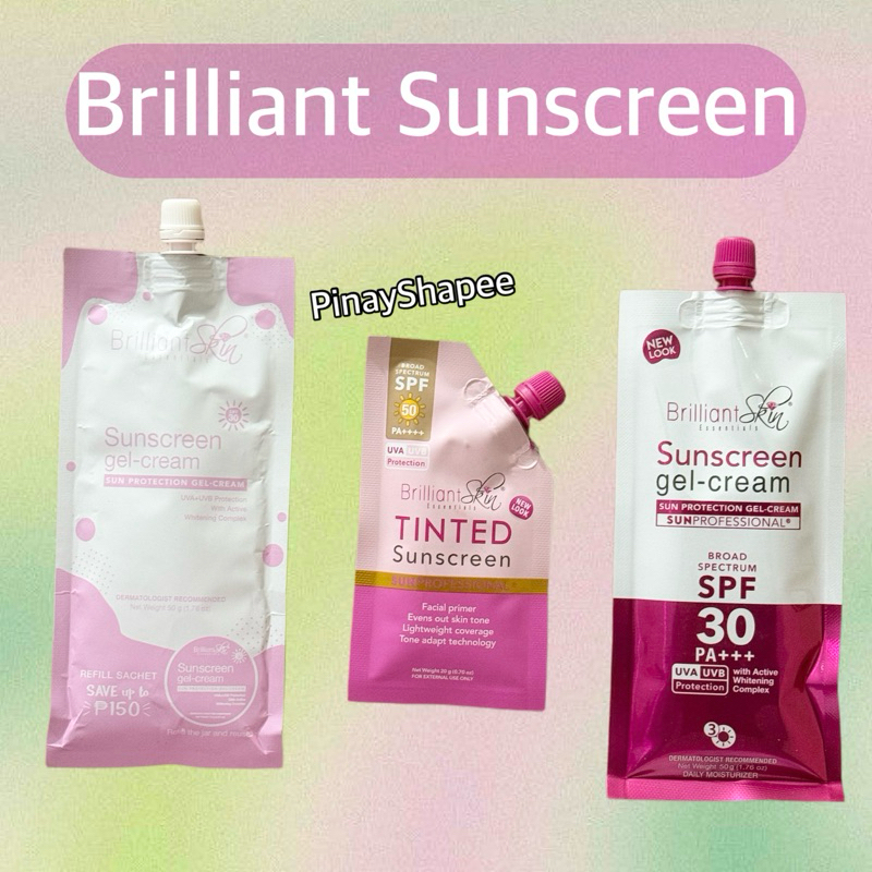 BRILLIANT SUNSCREEN ( pink / classic / tinted ) | 蝦皮購物