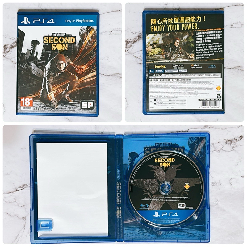 [二手 ]現貨PS4 Second Son:惡名昭彰：第二之子 | 蝦皮購物