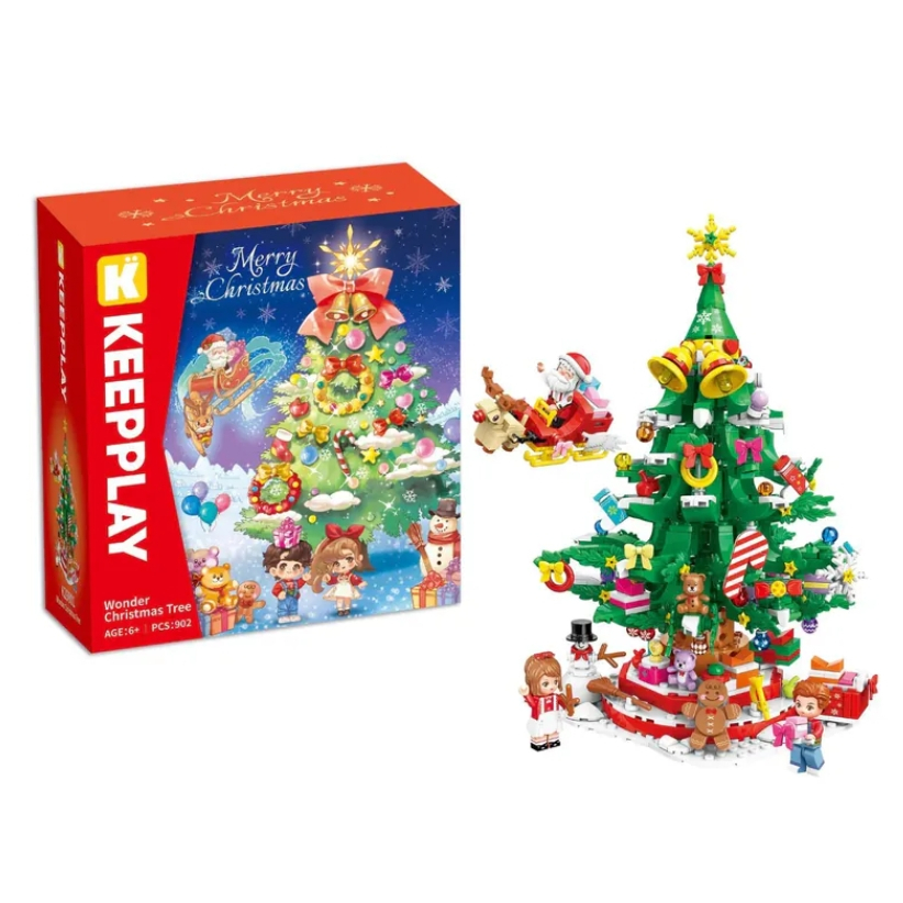 全家樂玩具 Qman 啟蒙積木 KEEPPLAY 2024聖誕系列 豪華聖誕樹 薑餅人派 甜蜜慕斯 草莓塔 耶誕聖代 | 蝦皮購物