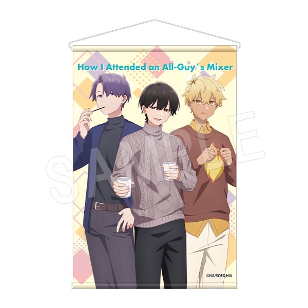 【睦睦代購】預購日版 C105 B2掛軸 便服 去參加聯誼，卻發現完全沒有女生在場 蘇芳 藤 琥珀 | 蝦皮購物