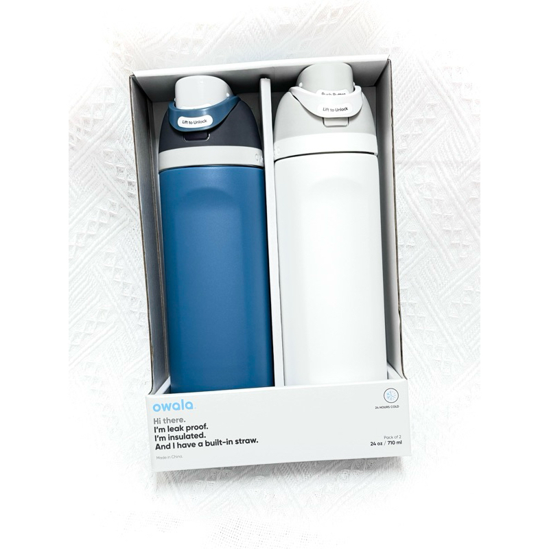 ⭐️只有ㄧ組 好COSTCO 好市多OWALA S/S TH鏽鋼 保冷瓶 保溫瓶 直飲式 有吸管 2合1吸嘴 | 蝦皮購物