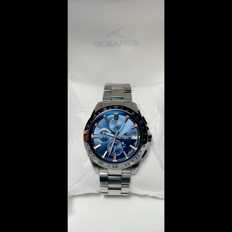 CASIO 卡西歐 OCEANUS OCW-T3000-2AJF 六局電波腕錶 鈦金屬錶殼錶帶 藍寶石鏡面 | 蝦皮購物