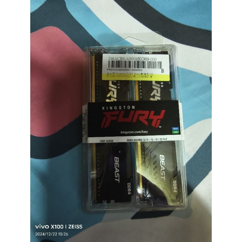 Kingston 金士頓 Fury DDR4 2666 8g x2 無燈 非 16G 32G 3200 3600 RGB | 蝦皮購物