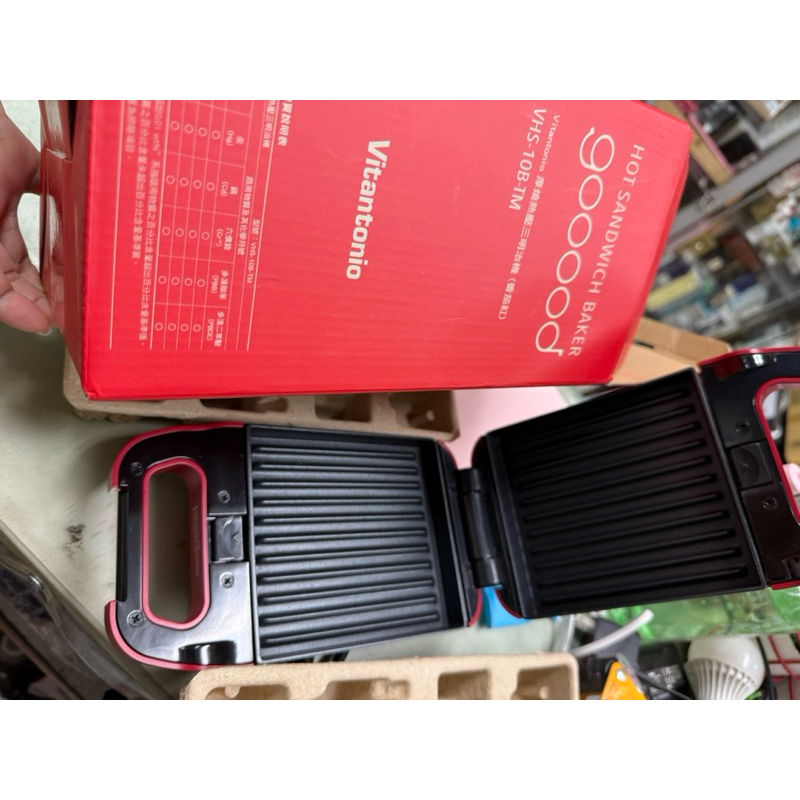 【Vitantonio】小小V厚燒熱壓三明治機(番茄紅 VHS-10B-TM) | 蝦皮購物