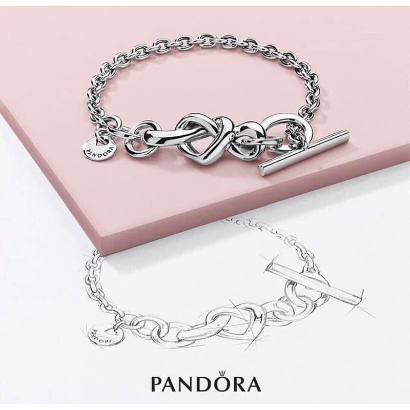 【台灣現貨】 YT澳洲代購 潘朵拉 Pandora 愛心紐結 手鍊 Knotted heart 絕版品 598100 | 蝦皮購物