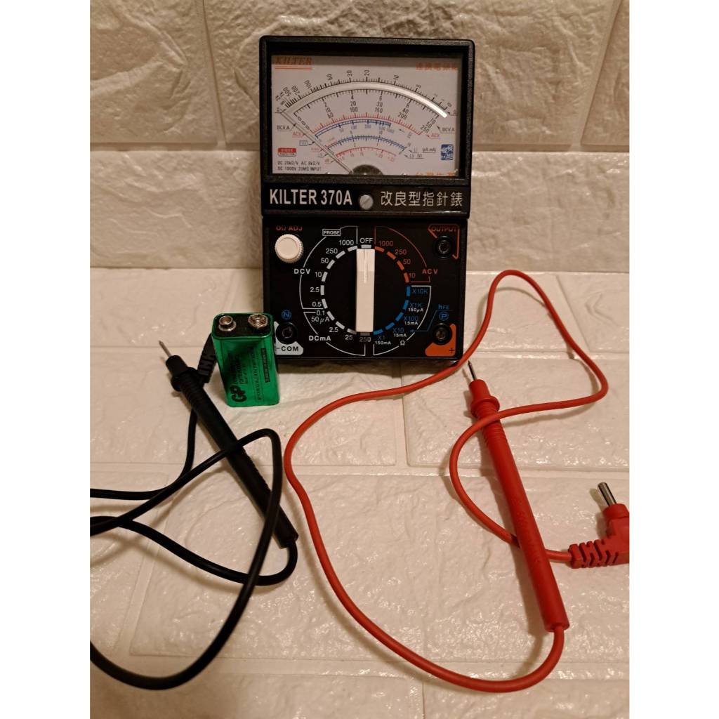 超值優惠價 二手近全新 改良型指針電表 KILTER 370A 三用電錶 附贈電池組 量電壓 水電工 房屋修繕 電器維修 | 蝦皮購物