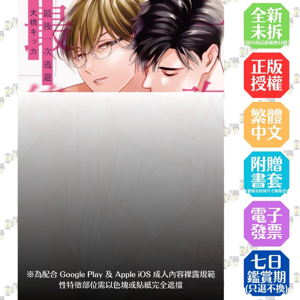 最後一次逃避《首刷版附典藏卡》│贈書套│大橋キッカ│東立BL漫畫│BJ4動漫 | 蝦皮購物