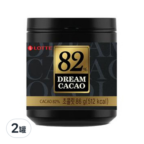【LOTTE 樂天】骰子巧克力82% (86g × 2罐) | 蝦皮購物