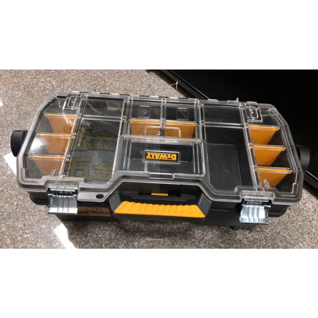 【源鑫五金】 DEWALT 得偉 DWST24075 24"大提把透明分隔工具箱 手提箱 工具箱 工具袋(附發票) | 蝦皮購物