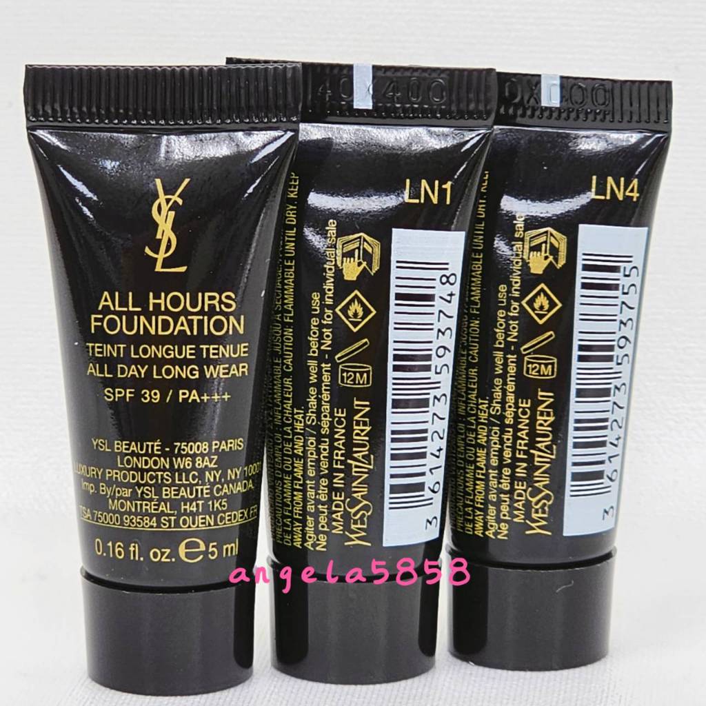 全新 YSL 聖羅蘭 恆久完美無瑕持妝粉底5ML ~#LN1亮白#LN4自然亮白~午夜粉底~專櫃品~開電子發票~ | 蝦皮購物
