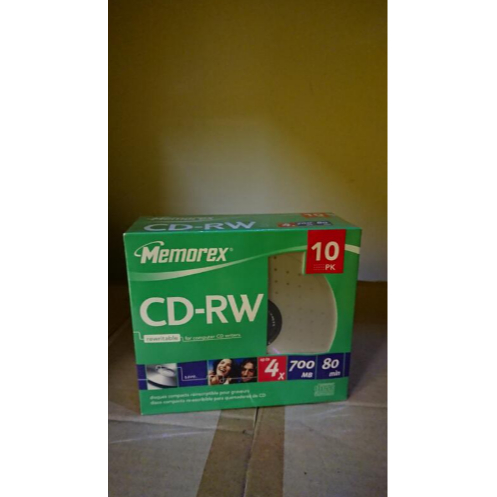 Memorex CD-RW 4X 燒錄片 (10片裝) | 蝦皮購物