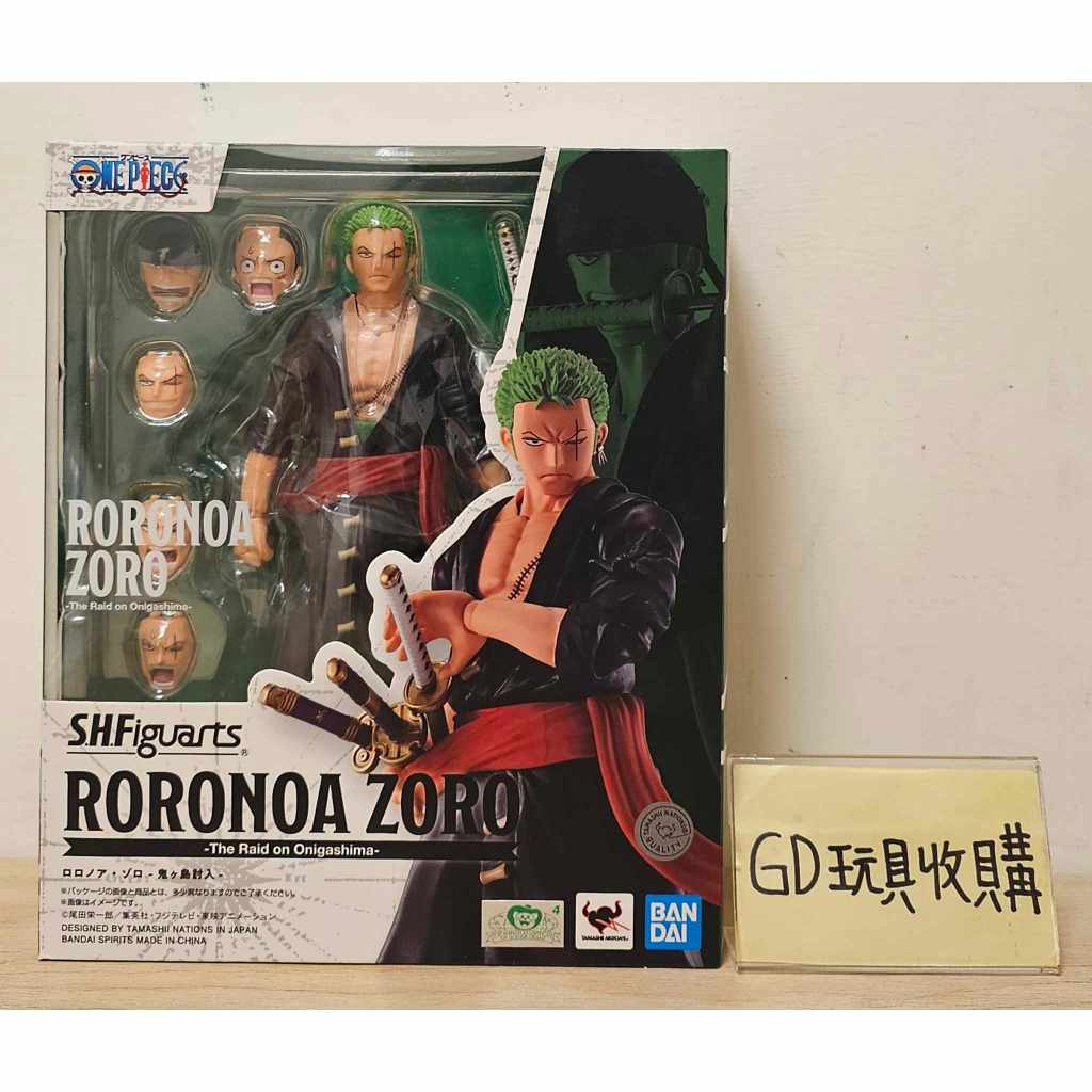 【GD玩具收購當舖】萬代 銀證 S.H.Figuart 海賊王 羅羅亞 索隆 討伐鬼島 SHF 可動公仔 | 蝦皮購物