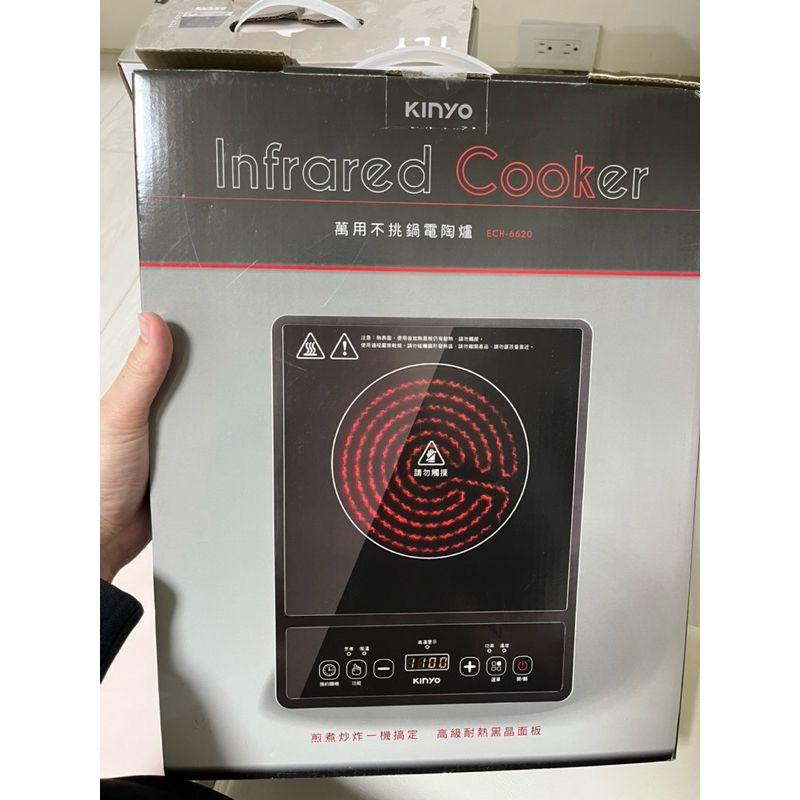 【KINYO】萬用不挑鍋電陶爐 ECH-6620 電磁爐 電子爐 電陶爐 不挑鍋 全新 | 蝦皮購物