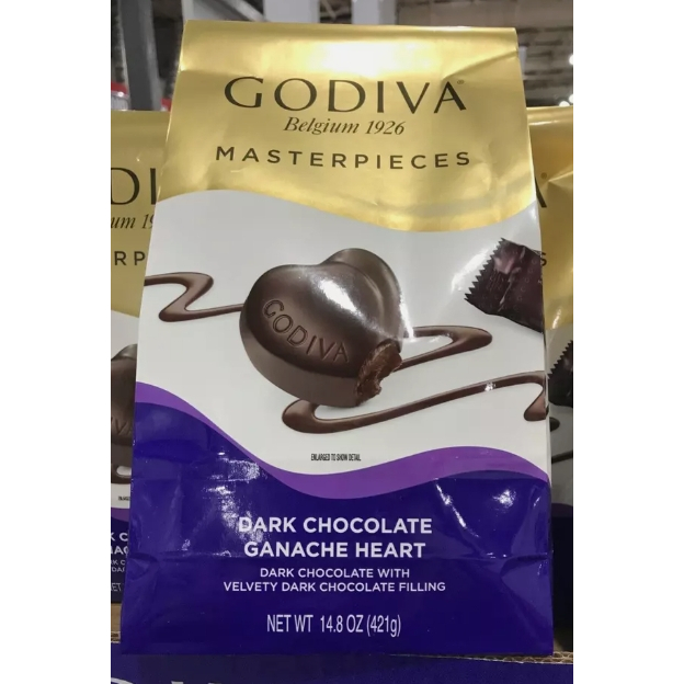 Godiva 甘那許 心型黑巧克力 421g/袋 約52入 | 蝦皮購物