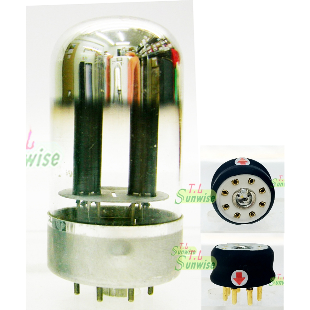 可直接取代 6SL7 ︽NO:6374 美國 SYLVANIA 7F7 (NOS) 真空管 附 ︽NO:9906 轉接座 | 蝦皮購物