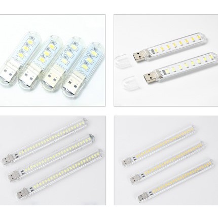 【台灣現貨】USB小夜燈 3/8/24LED 白光/暖光 夜燈 隨身燈 照明燈 超亮閱讀燈 工作燈 電燈 走廊燈 | 蝦皮購物
