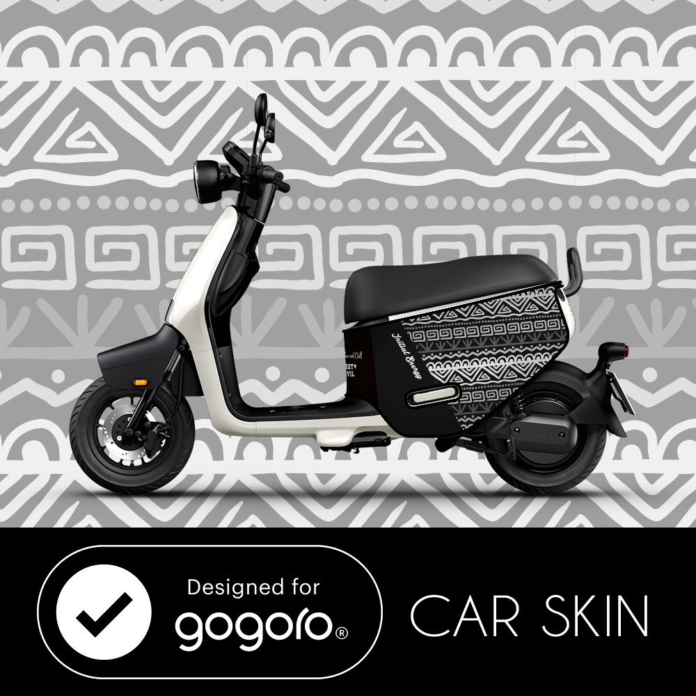 獨家原創★黑白圖騰 車套 保護套 Gogoro｜2｜3｜Delight｜JEGO｜Ai1｜Ur1｜Ur2｜eReady | 蝦皮購物