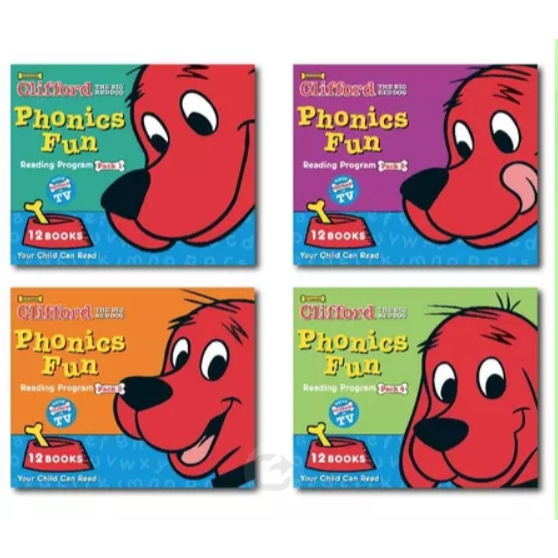 《一點閱讀》Clifford Phonics Fun Reading Program Pack1-6 | 蝦皮購物
