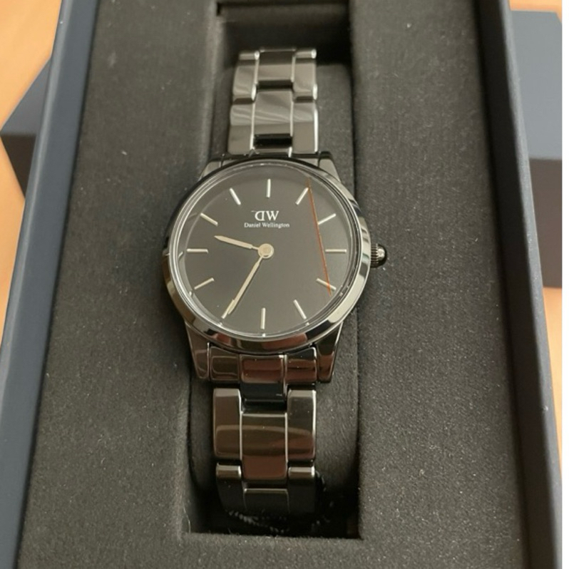 【DW】Iconic Link Ceramic 28mm 曜石黑陶瓷錶 女錶 全新未使用 | 蝦皮購物