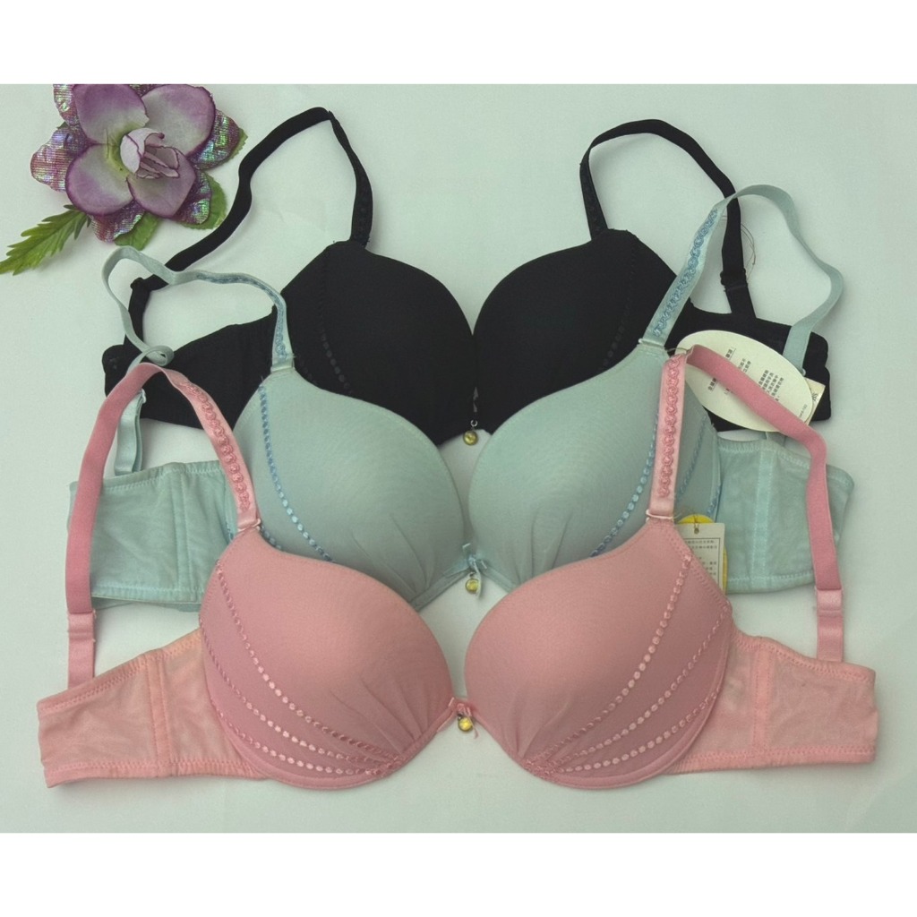 《華歌爾》~素色低脊心 深V 內衣【VB3397 】~70B,75D,80B,80C,80D~粉紅,藍,黑 | 蝦皮購物