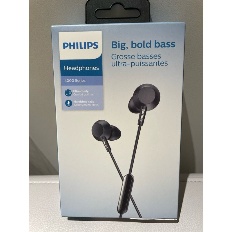 【萬事屋】 現貨 ️ PHILIPS 飛利浦 有線耳塞式耳機 TAE4105 黑色 黑色耳機 有線耳機 耳機 | 蝦皮購物