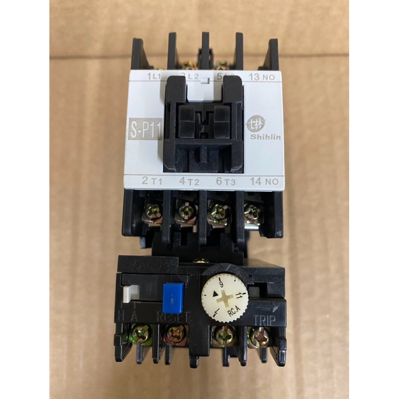 士林電機 220V電磁開關 MSO-P11 = 電磁接觸器S-P11 + 積熱電驛TH-P12 11A | 蝦皮購物