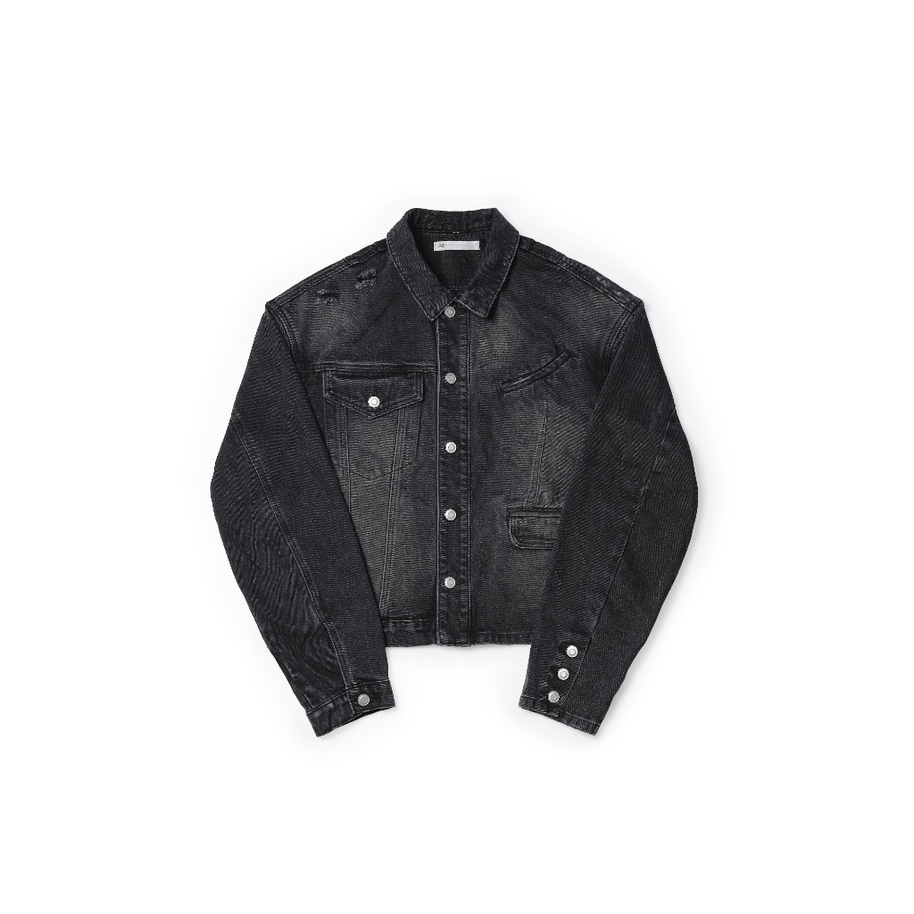『Definite』Anonymous Talking / Asymmetrical Denim Jacket | 蝦皮購物