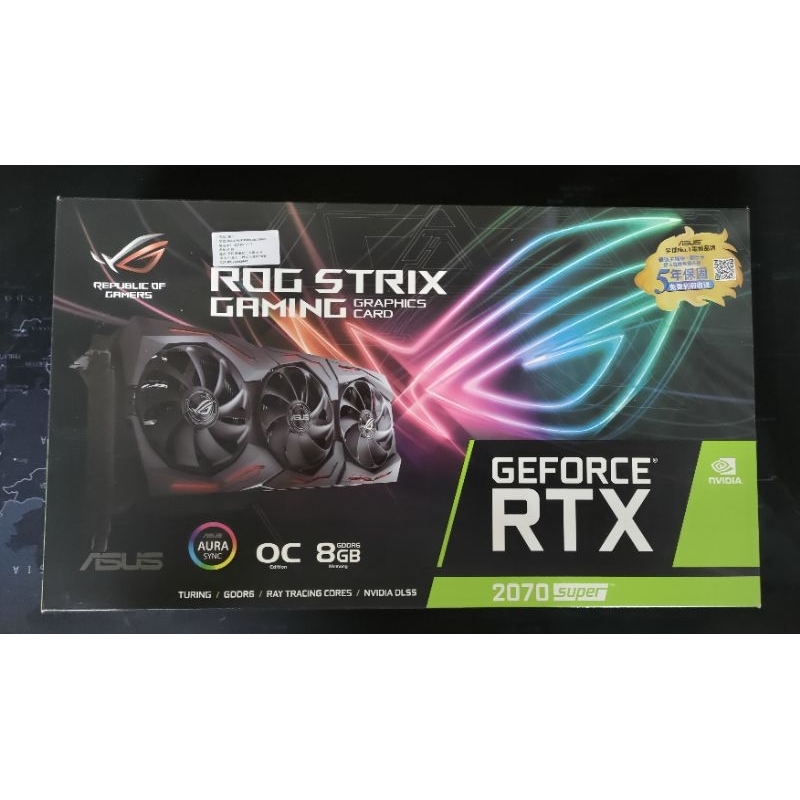 ASUS 華碩 ROG STRIX 2070 SPUER O8G DDR6 原廠盒裝 非礦卡 非2060 2080 | 蝦皮購物