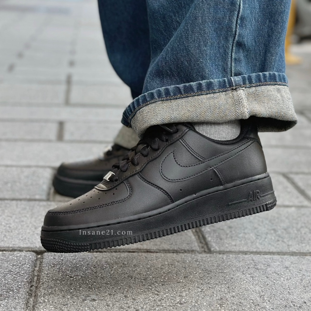 NIKE AIR FORCE 1 07 全黑 空軍一號 休閒鞋 男CW2288-001//女DD8959-001 | 蝦皮購物