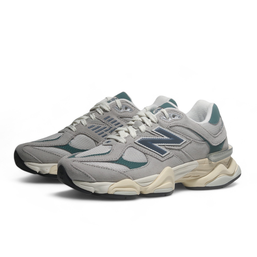 NEW BALANCE NB 9060 復古鞋 灰藍綠 仿舊 皮革 女 U9060HMS | 蝦皮購物