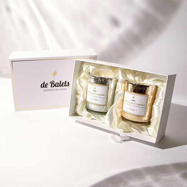 de Balets 輕奢感流金香氛蠟燭禮盒(二入組) - 購買香氛蠟燭指定贈送 (此商品僅有空盒無蠟燭) | 蝦皮購物