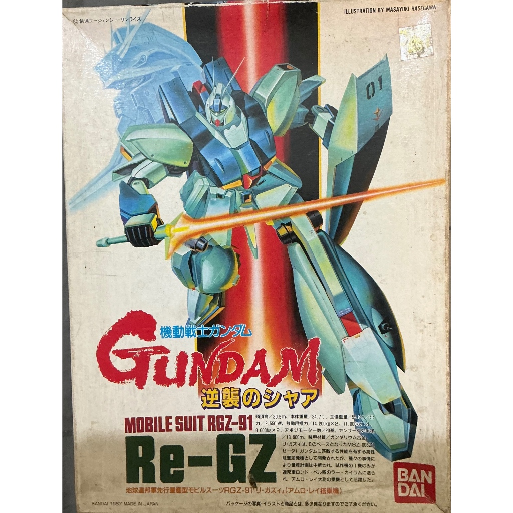 1987年產 機動戰士鋼彈 逆襲的夏亞 1/144 RGZ-91 Re-Gazi 阿姆羅雷登機 | 蝦皮購物