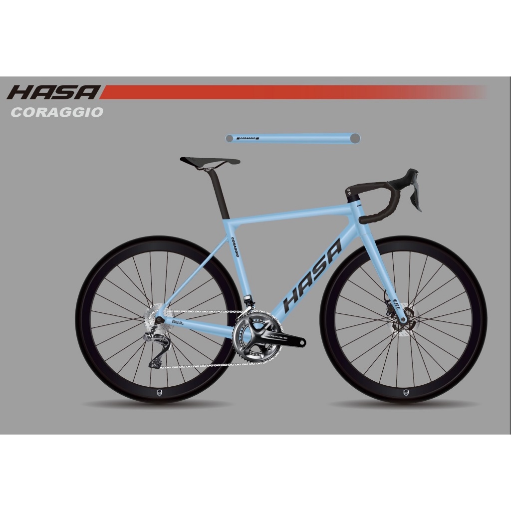 線上單車 2025 HASA CORAGGIO 全隱藏 碳纖維碟煞公路車 自行車 碟煞公路車 公路車 RS1 | 蝦皮購物