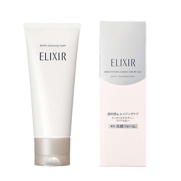 日本 資生堂 ELIXIR 怡麗絲爾 淨白洗面乳 145g 添加維他命C顆粒 豐富泡沫 去除老化角質 徹底洗淨 保濕潤澤 | 蝦皮購物