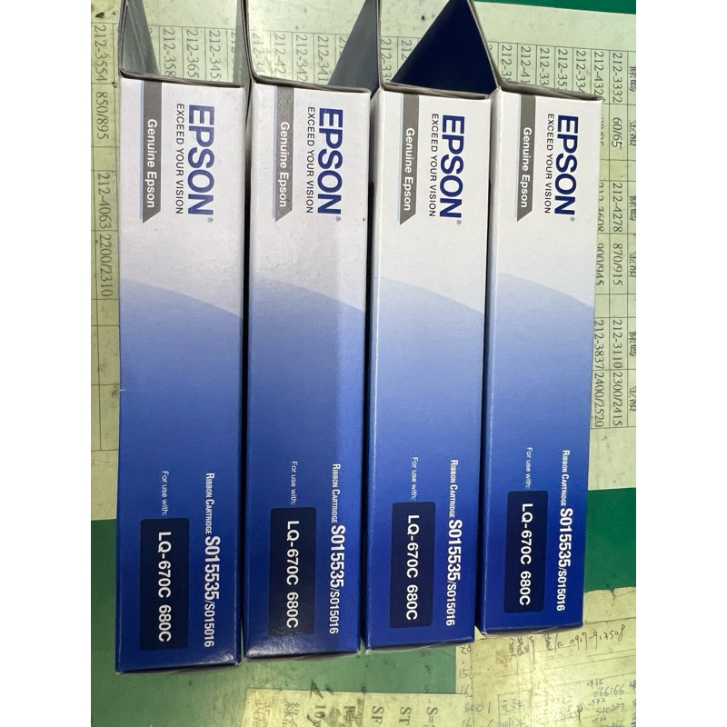 原廠 EPSON LQ670 LQ-670C 680C 全新 色帶 670 680 S015 | 蝦皮購物