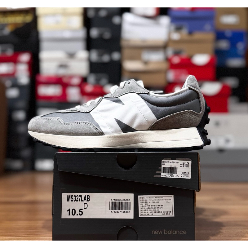 New Balance MS327LAB US10 28cm2024年生產 全新台灣公司貨 327 元組灰 | 蝦皮購物