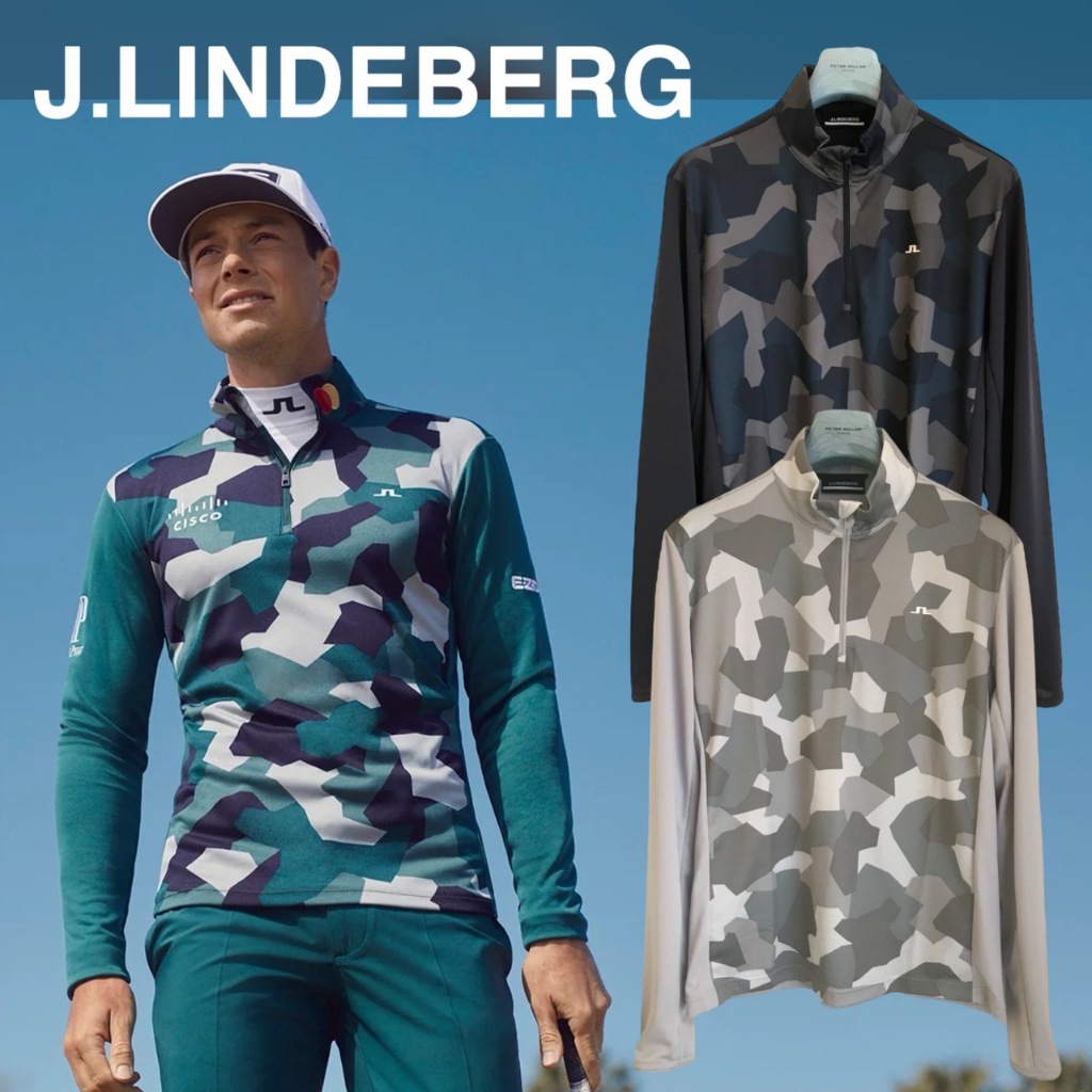 J.Lindeberg🌞Brandon Mid Layer 迷彩極致輕量中層長袖 (迷彩印花) 2種配色 | 蝦皮購物
