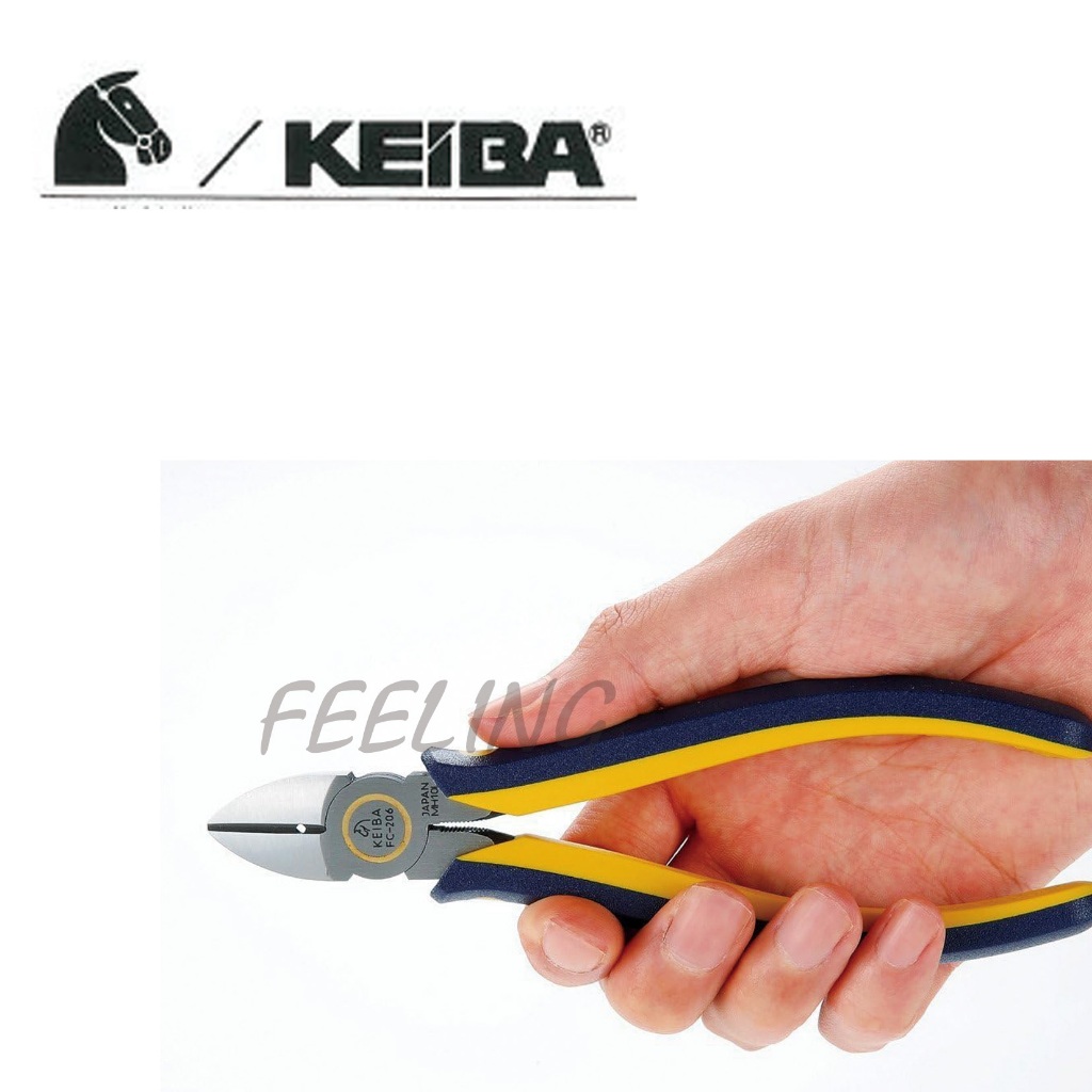 含稅 日本 KEIBA 馬牌 FCI-206 夜光握柄 砲金 強力 斜口鉗 6" 150 mm 倍力 斜口鉗 | 蝦皮購物