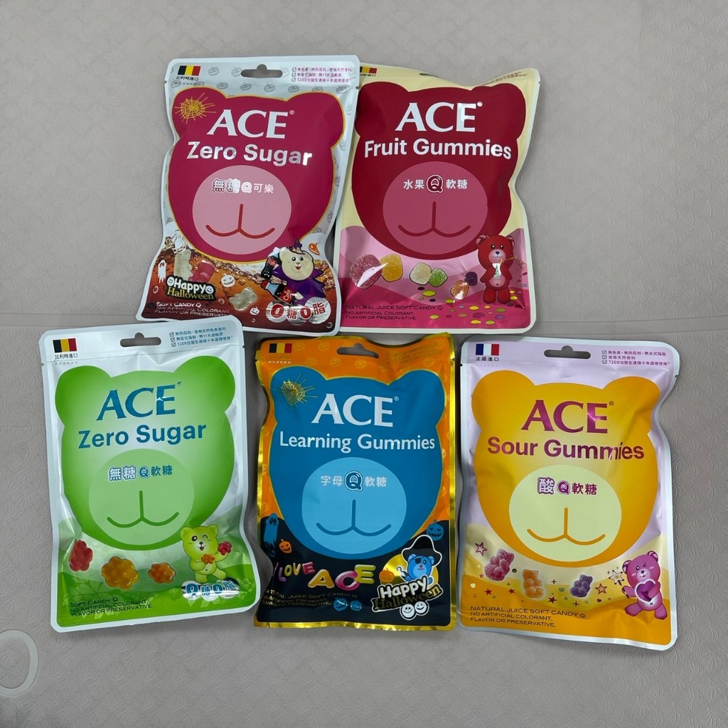 ACE 無糖Q可樂44g 無糖Q軟糖 字母Q軟糖 酸Q軟糖 水果Q軟糖 | 蝦皮購物