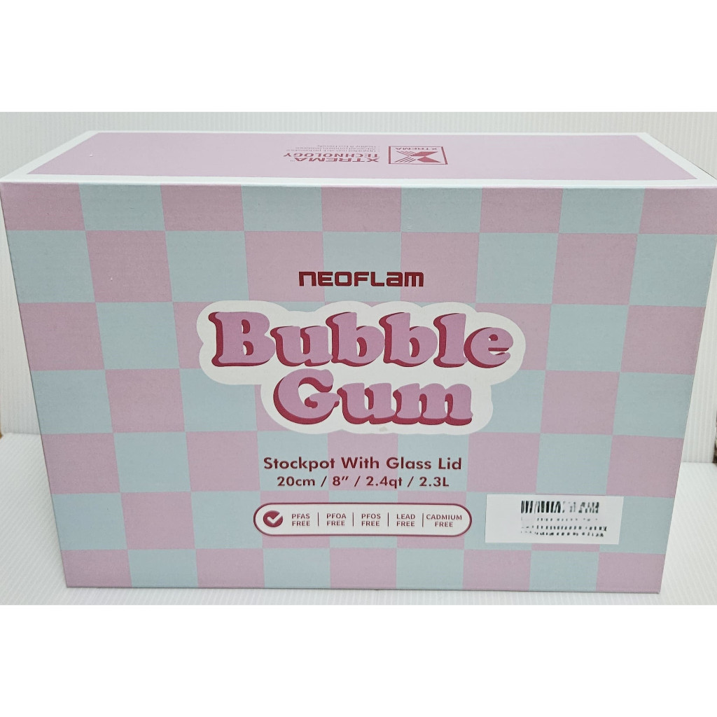 Neoflam Bubble Gum系列20cm湯鍋(電磁底)+玻璃蓋 | 蝦皮購物