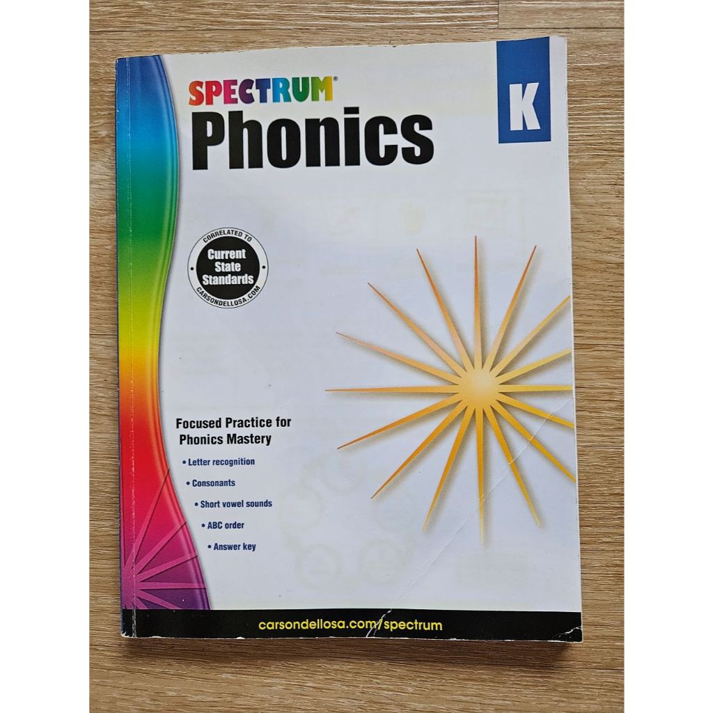 現貨 二手 未使用Spectrum Phonics Grade K幼兒英文基礎學習 | 蝦皮購物