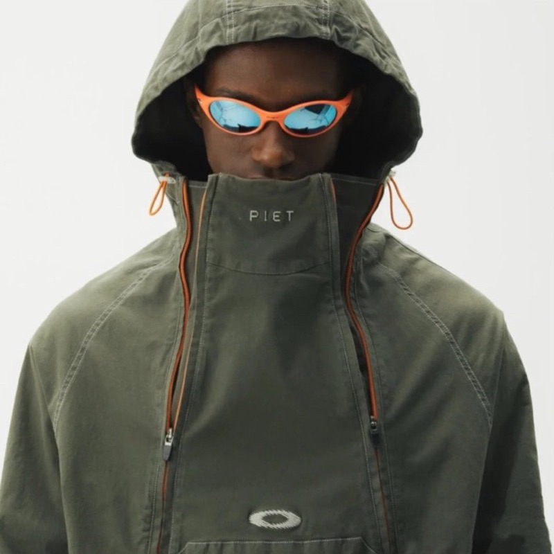 【Secret_seller】 Oakley x Piet 聯名系列 純棉斜紋布料 軍用機能風拉鍊套頭衝鋒衣 外套 | 蝦皮購物