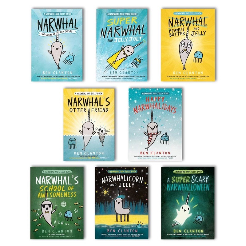 Narwhal and Jelly 8 Book Pack (8冊合售)/獨角鯨和水母/Ben Clanton eslite誠品 | 蝦皮購物