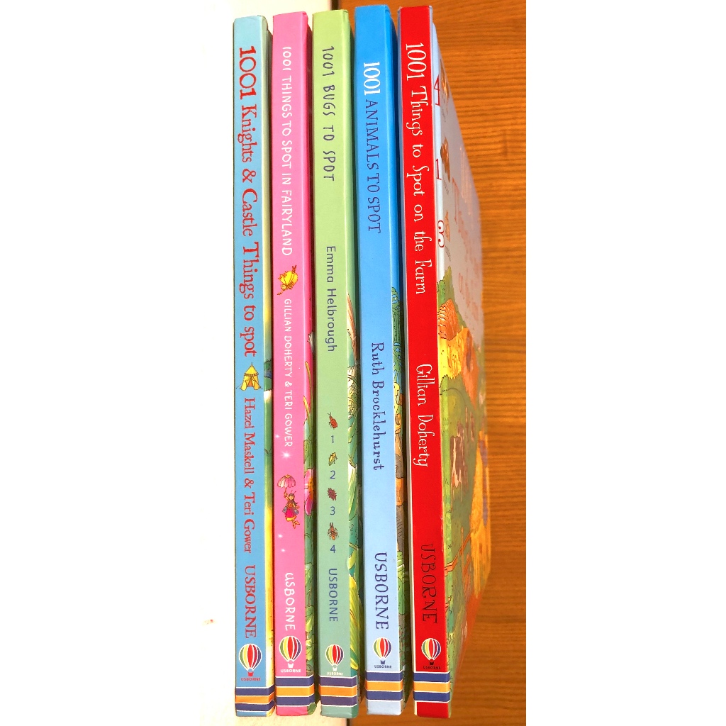 USBORNE 1001 Bugs to spot 英文繪本 童書 共5本 | 蝦皮購物
