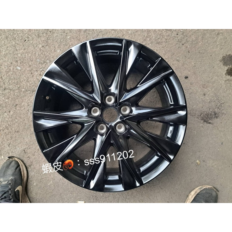 中古原廠鋁圈 馬自達 19吋 CX-5 全黑 5孔114.3 料號：9965 14 7090 有1個 一個2500 | 蝦皮購物