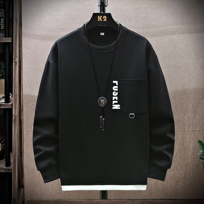 M-8XL 45-140公斤 大碼數衛衣 大碼數T恤 保暖T恤 大碼衛衣男春秋季新款潮牌胖子寬松胖人加肥加大休閑 | 蝦皮購物