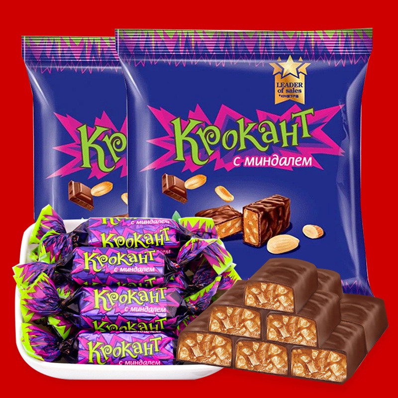 🔥台灣出貨🔥KDV 俄羅斯正宗 正品紫皮糖 巧剋力夾心硬糖果 500g 俄羅斯風味 原裝巧克力夾心糖果 原裝進口大份 | 蝦皮購物