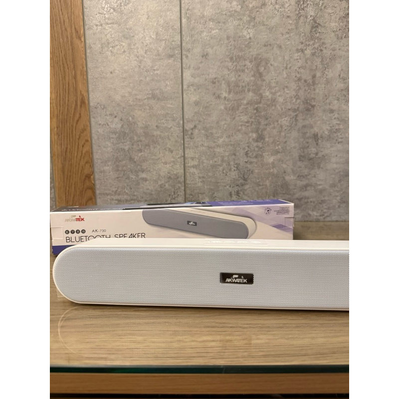 《全新現貨》AKWATEK 藍牙音箱AK-730（白）藍牙音響 雙喇叭 雙振膜 | 蝦皮購物