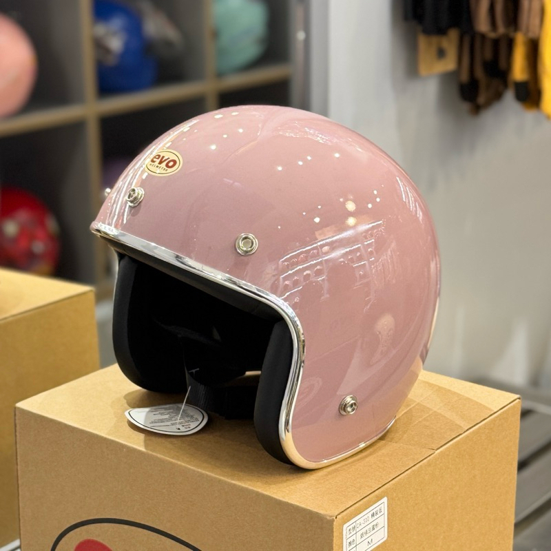 現貨零碼出清 山道紳士 EVO CA310 精裝版 銀邊 復古騎士帽 3/4罩 復古安全帽 法國粉 | 蝦皮購物