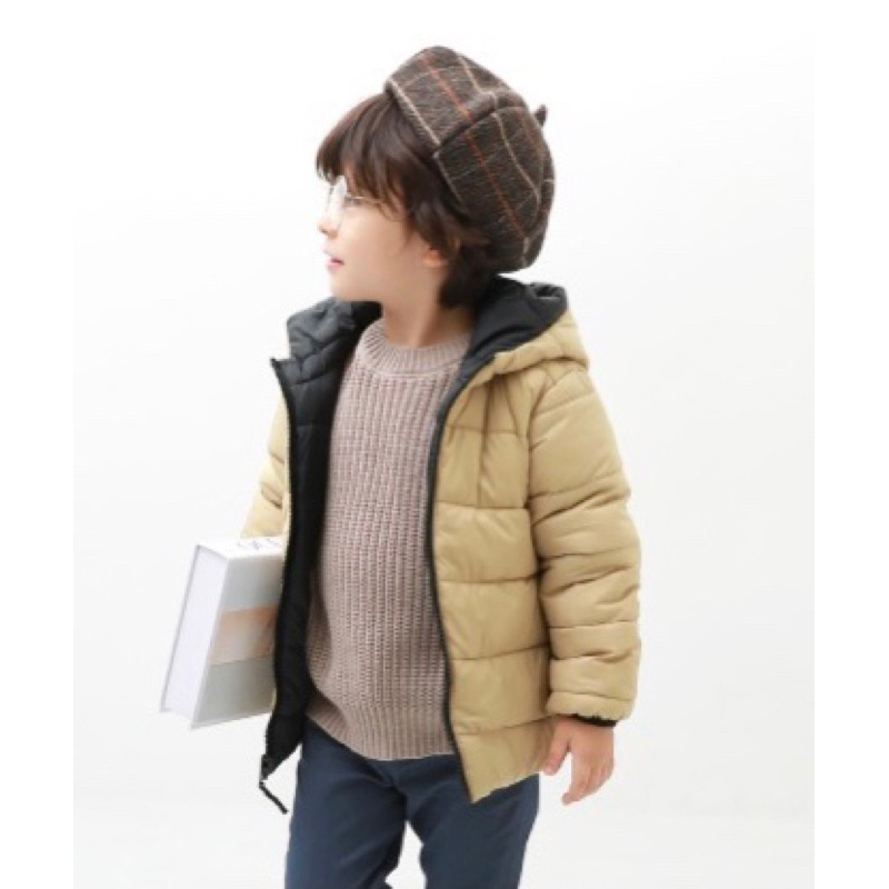 日本 devirock - 2WAY防風輕量保暖科技羽絨外套-黑x卡其 | 蝦皮購物